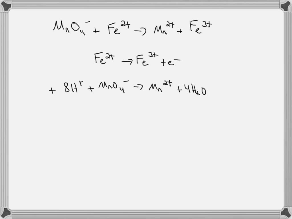 SOLVED: (10 points) In an acidic solution; Iron (II) chloride reacts ... SOLVED: (10 points) In an acidic solution; Iron (II) chloride reacts ...