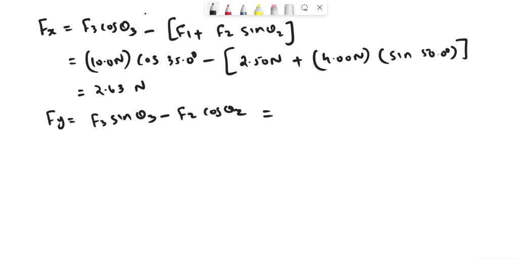 SOLVED: Figure below shows an overhead view of three horizontal forces ...