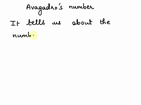 SOLVED:What is Avogadro's number?