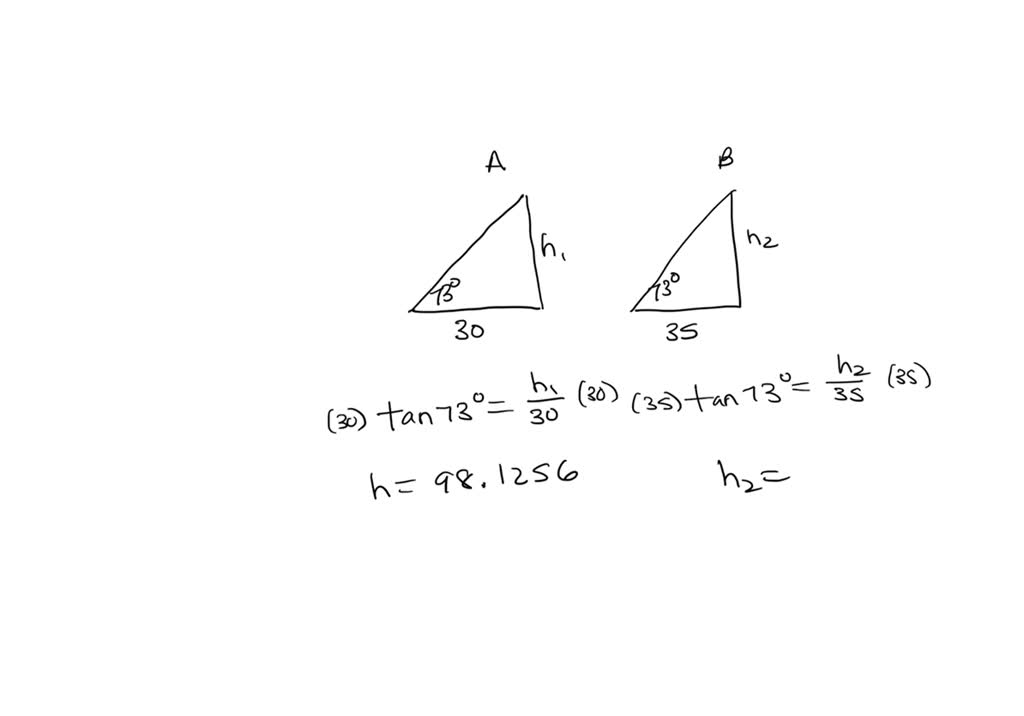 Kayson is looking at two buildings, building A and building B, at an ...