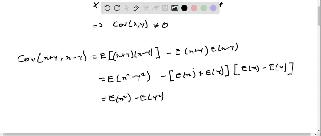 SOLVED: Var( X + Y) = Cov(X +Y,X + Y) Cov(X,X+ Y) + Cov(Y,X+ Y) Cov(X,X ...