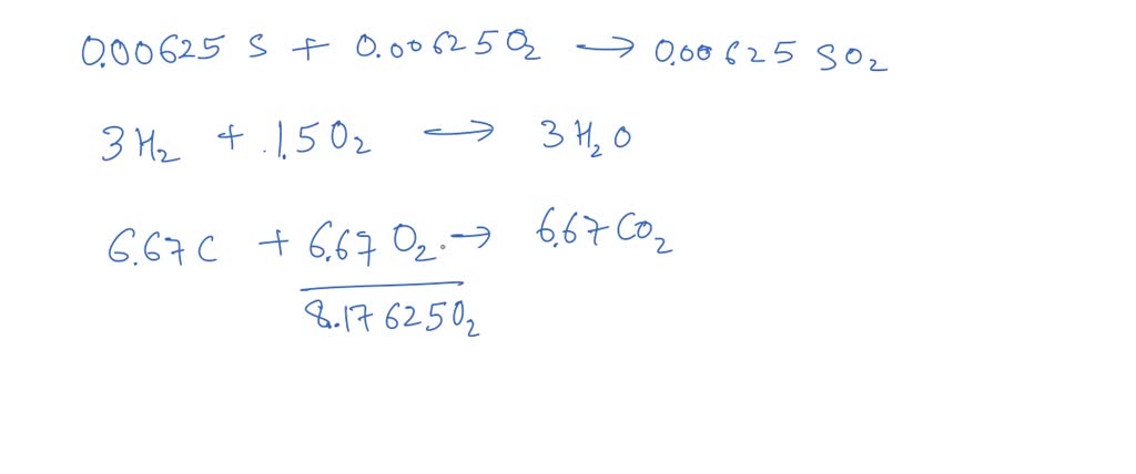 SOLVED: Coal has the following ultimate analysis on a dry basis ...