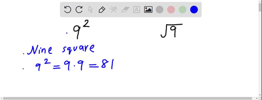 SOLVED: What is the difference between 9^2 and √(9)