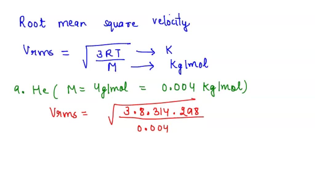 Find Vrms for an argon atom if 1 mol of the gas is confined to a 1 L ...