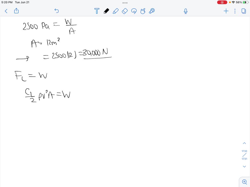 Solved The Wing Loading On An Airplane Is Defined As The Aircraft Weight Divided By The Wing