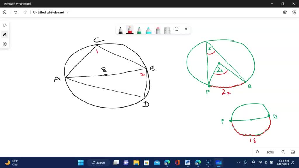 SOLVED: Question 61 Two triangles triangle ABC and triangle ABD sit inside circle with diameter ...