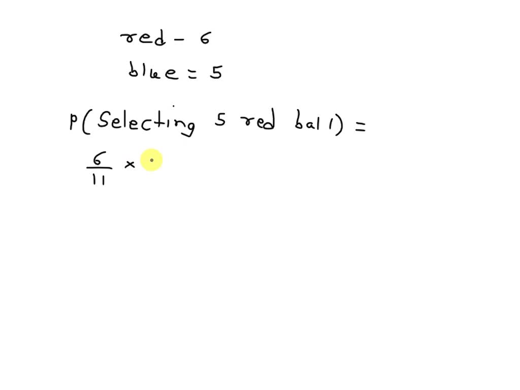 SOLVED: A bag contains 4 red balls and 6 green balls. You plan to ...