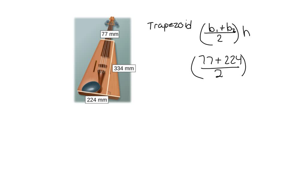 SOLVED: A craftsman wants to build this fiddle. He needs to know the ...