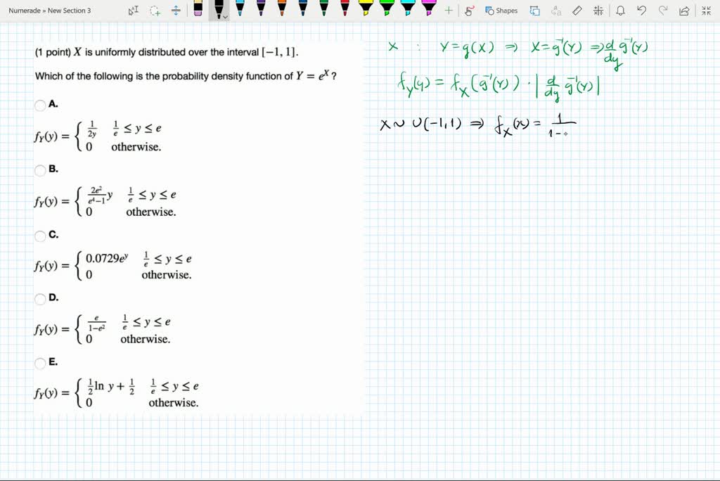 SOLVED: The uniform (or rectangular) probability distribution is one ...