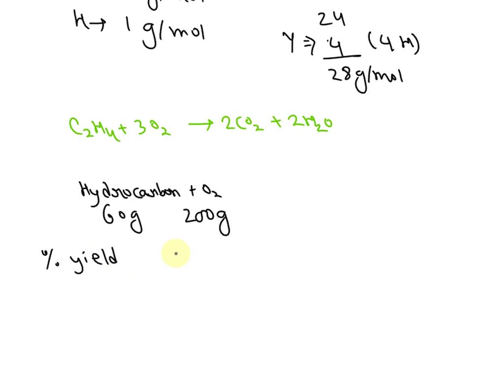 SOLVED: A 224g sample of a hydrocarbon, when completely burned in an excess of O2, yields 16g ...