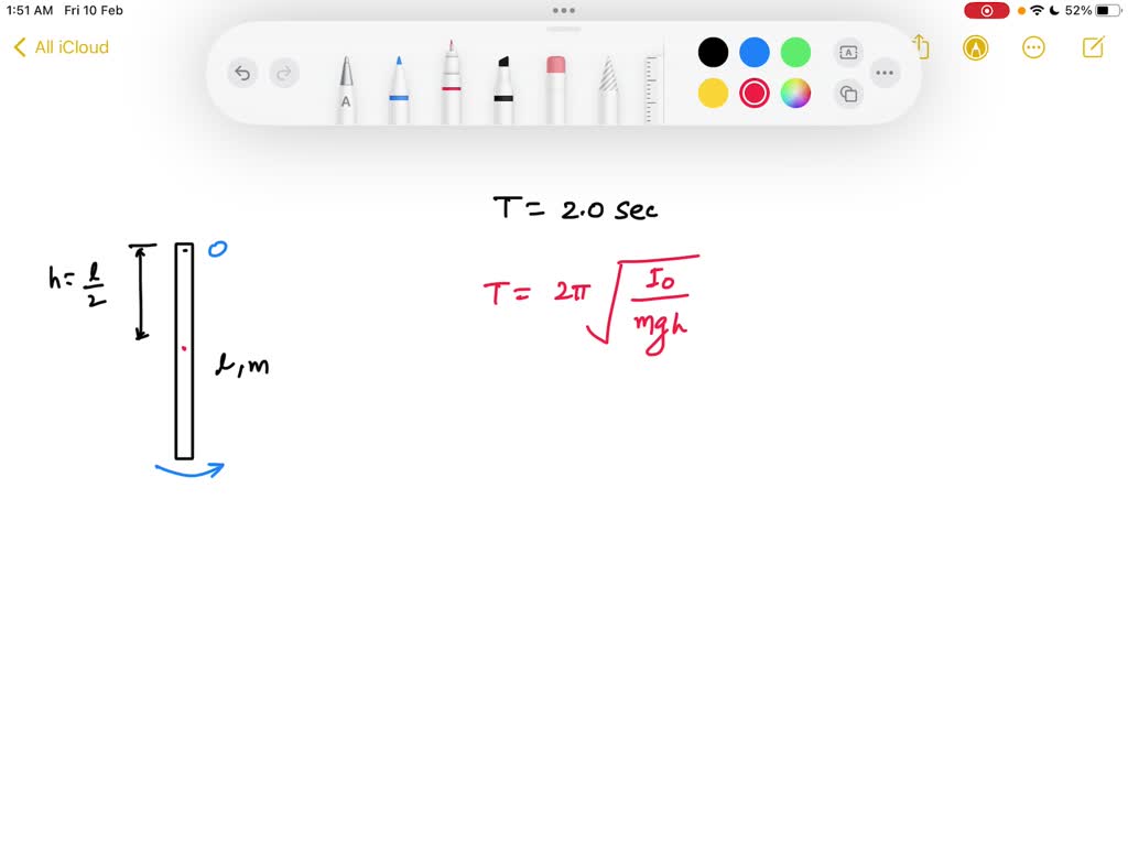 SOLVED: Write the equations of motion of a pendulum consisting of a ...