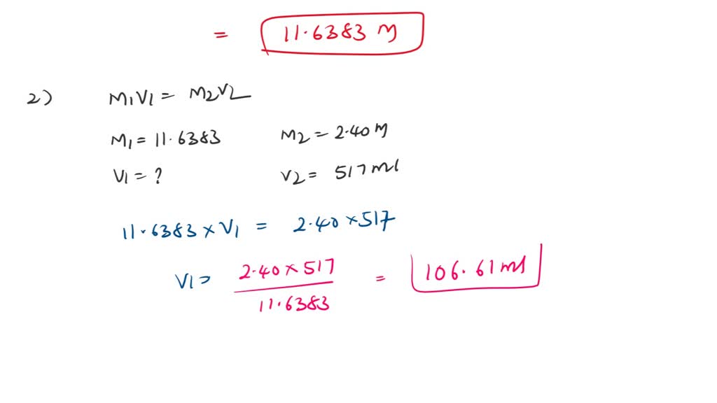 SOLVED: According to the label on a bottle of concentrated hydrochloric acid, the contents are ...