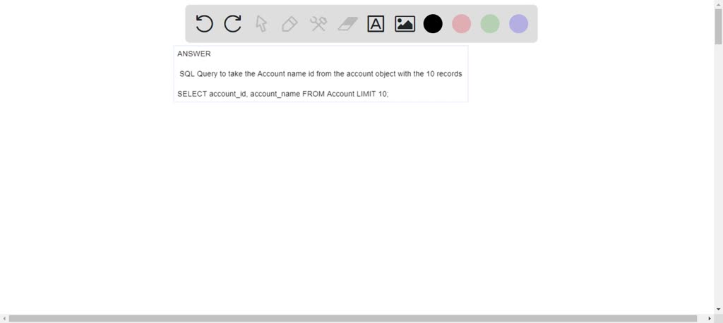 Solved Write A Soql Query To Take The Account Name Id From Thee Account Object With The 10