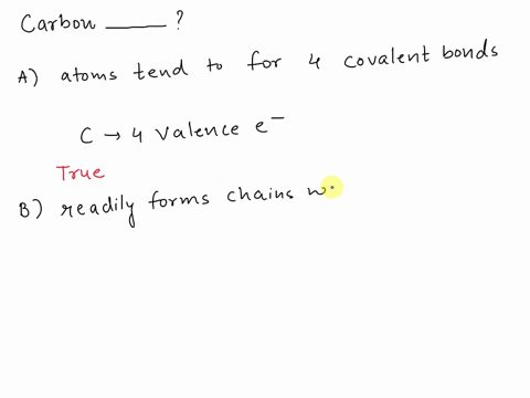 One atom of carbon ahas four electron shells bcan bond with...