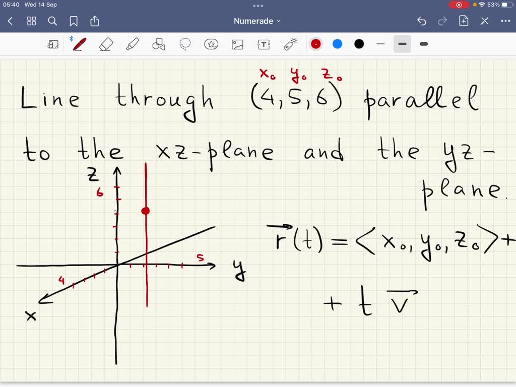 SOLVED: 'Find a set of parametric equations of the line with the given characteristics. (Enter ...