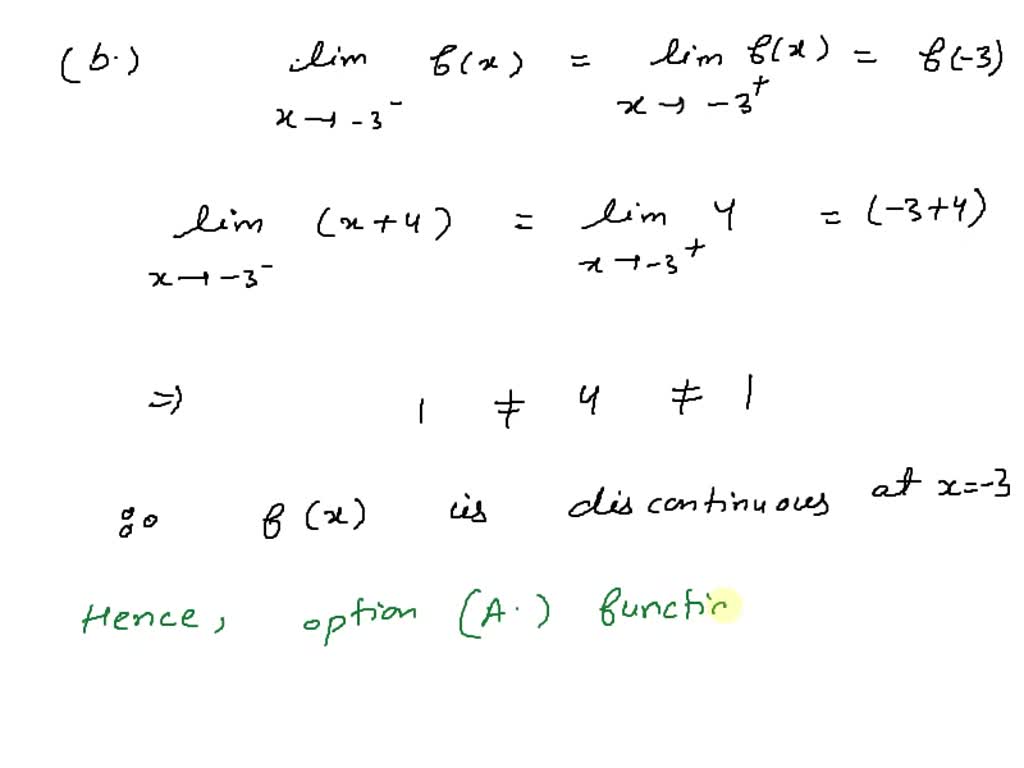 Solved A Graph The Given Function B Find All Values Of X Where The Function Is