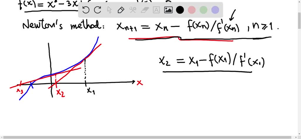 SOLVED: Explain why Newton's method doesn't work for finding the root of the equation 3x + 5 = 0 ...