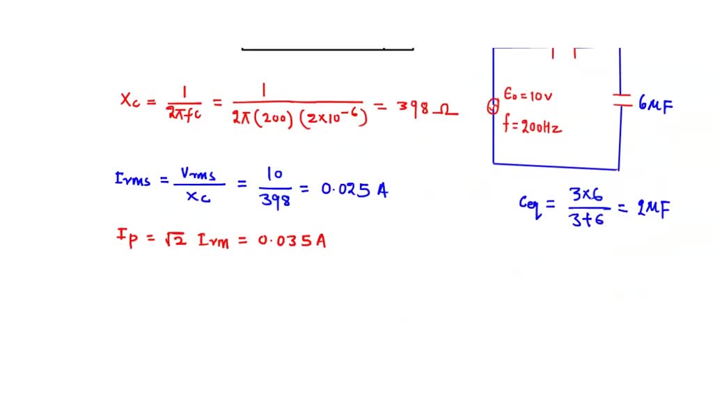 SOLVED: AC Circuits. 3.0 pF The figure shows three capacitors connected ...