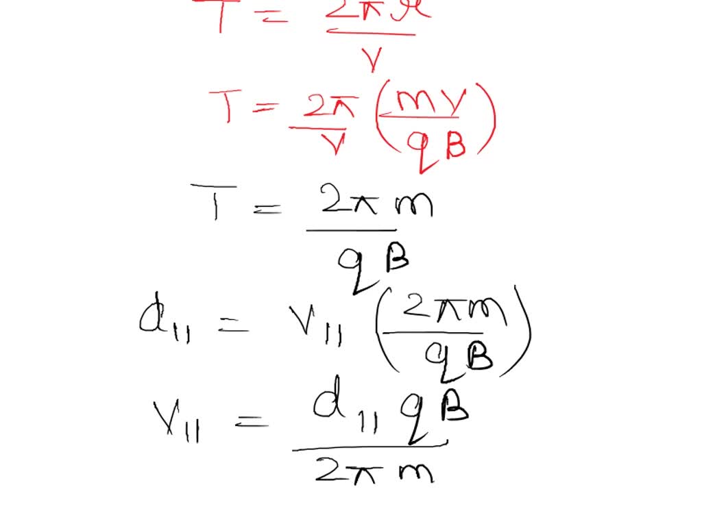 SOLVED: Problem 1 An electron follows a helical path in a uniform magnetic field given by: B ...