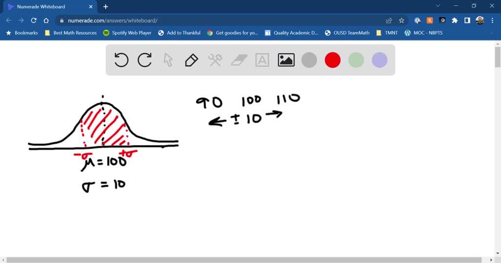 SOLVED: On a certain test, the mean is 100 with a standard deviation of ... SOLVED: On a certain test, the mean is 100 with a standard deviation of ...