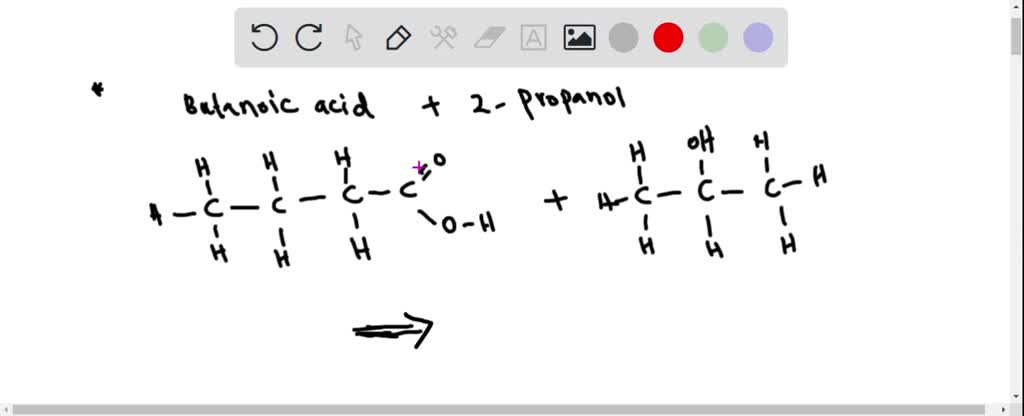 butanoic acid + 2-propanol condensation