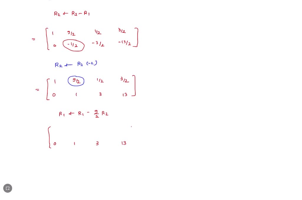 SOLVED: Determine the solution set of Ax = 0 given the matrix A. (If ...