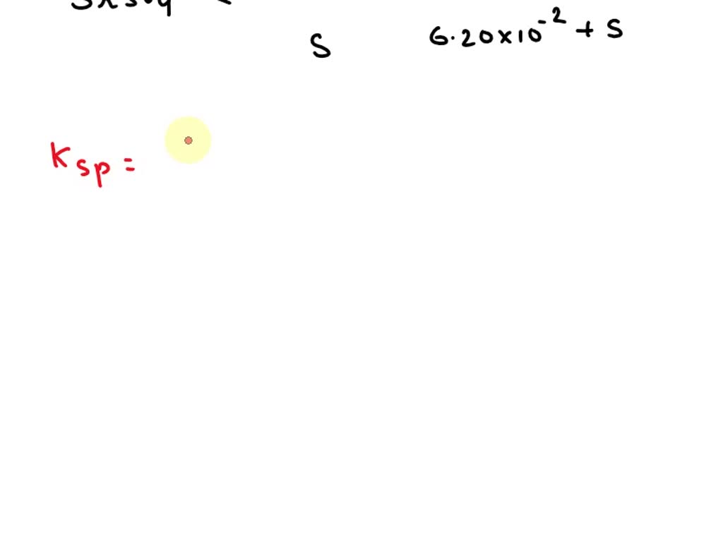 SOLVED: Sulfate (SrSO4) has Ksp = 2.5 x 10^-6. Strontium. Write the ...