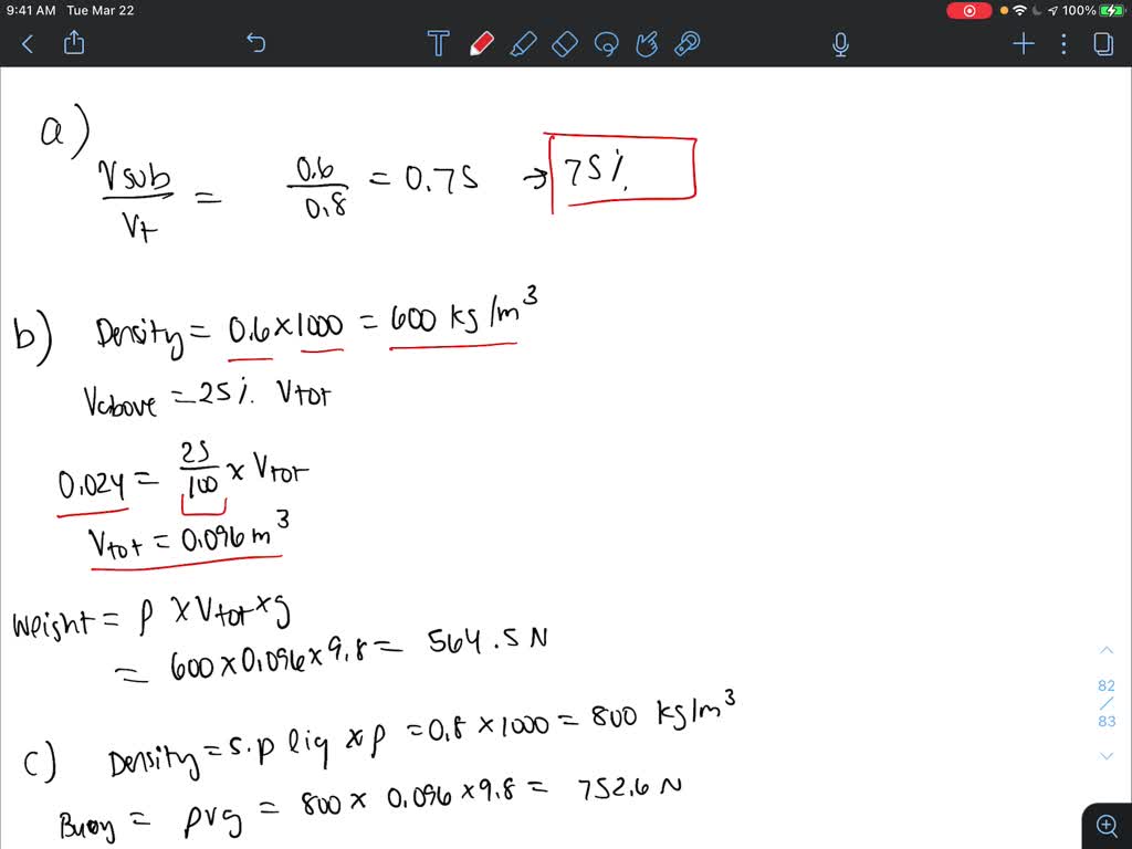 SOLVED Situation I An Object Having A Specific Gravity sg Of 0 60 SOLVED Situation I An Object Having A Specific Gravity sg Of 0 60