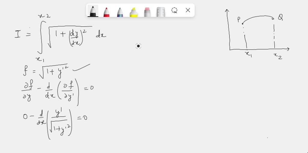 5. Using the calculus of variations determine the shortest path and ...