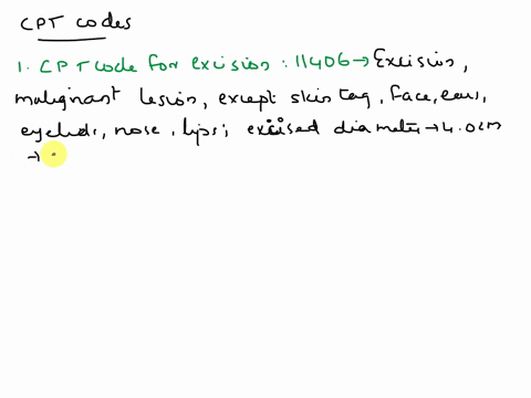 Cpt code for excision of leg carcinoma and ftsg lesion in...