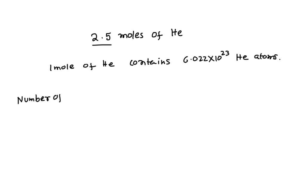 SOLVED: using Avogadro’s number, calculate how many atoms are in 2.5 ...