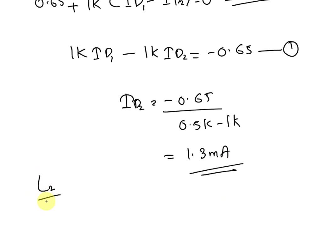 SOLVED: 1.50 Assume each diode in the circuit shown in Figure P1.50 has ...