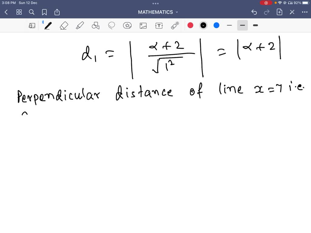 SOLVED: Write an equation for the locus of points equidistant from the ...