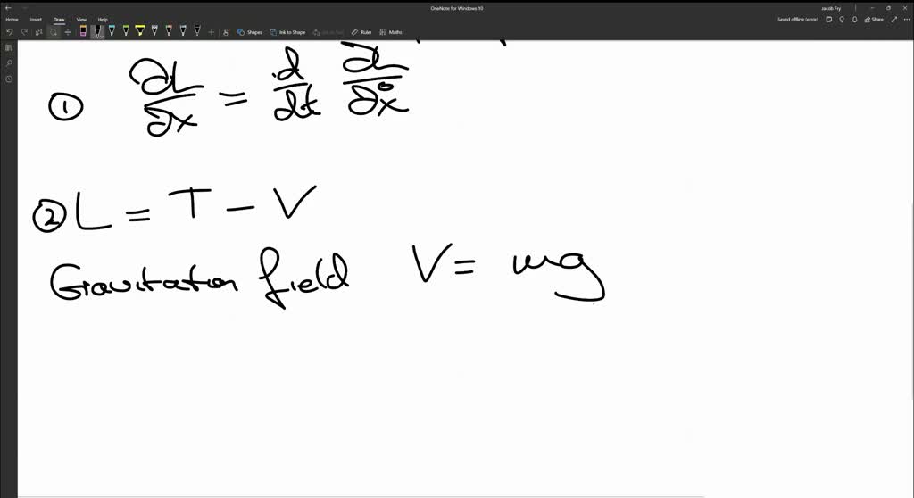 SOLVED: Use Hamilton's equations to find the differential equation for ...