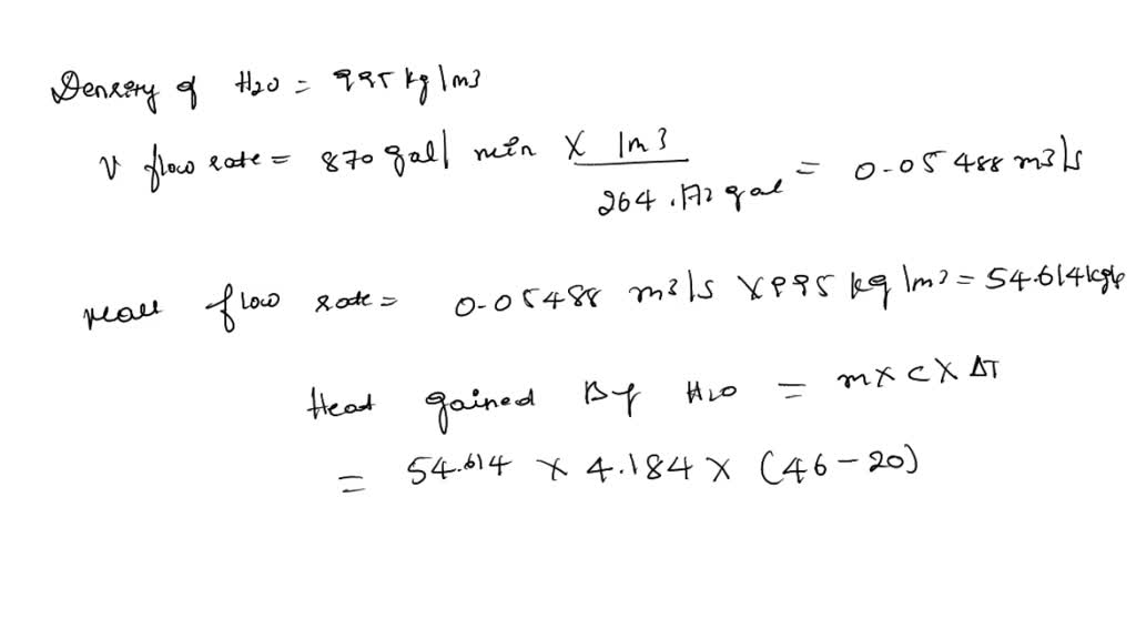 SOLVED: A tubular condenser with 120 3/4 in. BWG 16 copper tubes, 8 ft ...