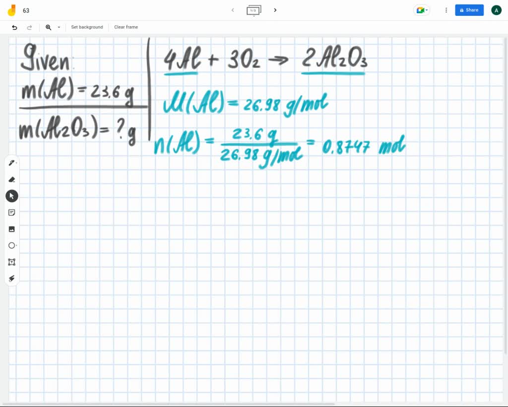 SOLVED: Aluminum oxide is formed when aluminum combines with oxygen in ...
