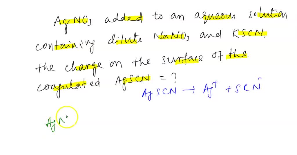 SOLVED: After an excess of AgNO3 has been added to an aqueous solution ...