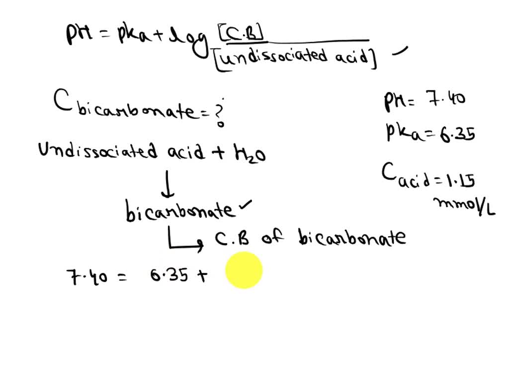 SOLVED: The pH value and combined (total) concentration of carbonic ...