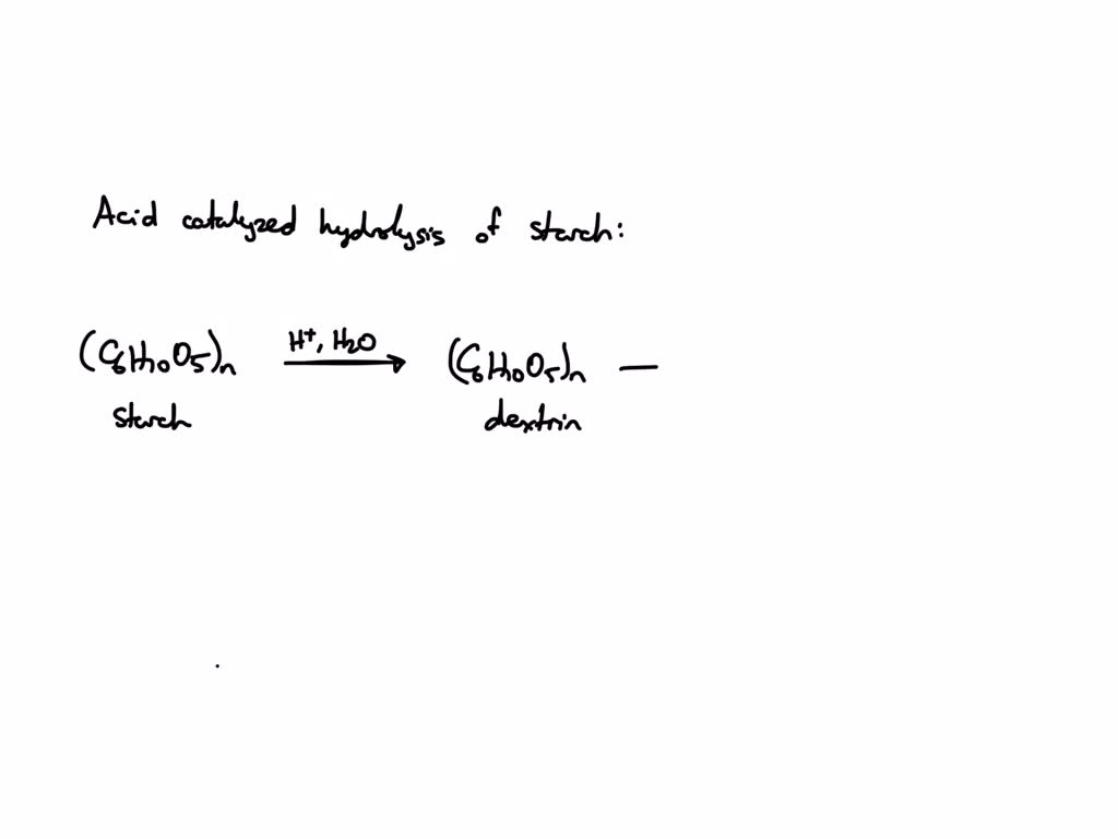 SOLVED: Part I. Acid Hydrolysis of Starch Observation from acid ...