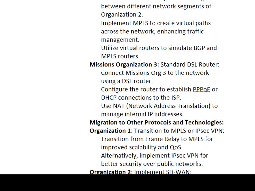 SOLVED: A missions organization has decided to partner with two ...