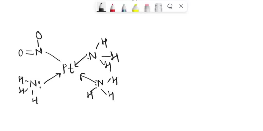 Solved The Coordination Complex [pt Nh3 3 No2 ] Displays Linkage Isomerism Draw The