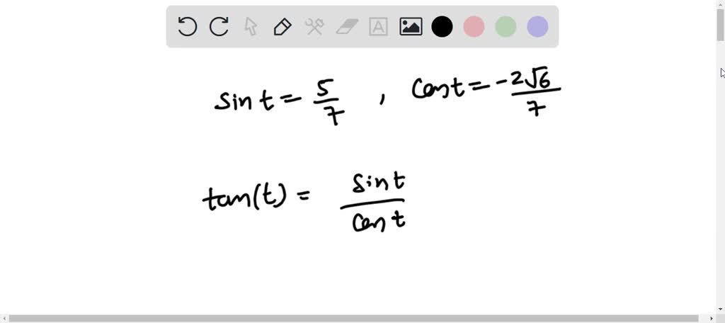SOLVED: Sin t = 1/4 cos( t + pi )= sin( t - pi )= cos( t + 2pi )= tan ...