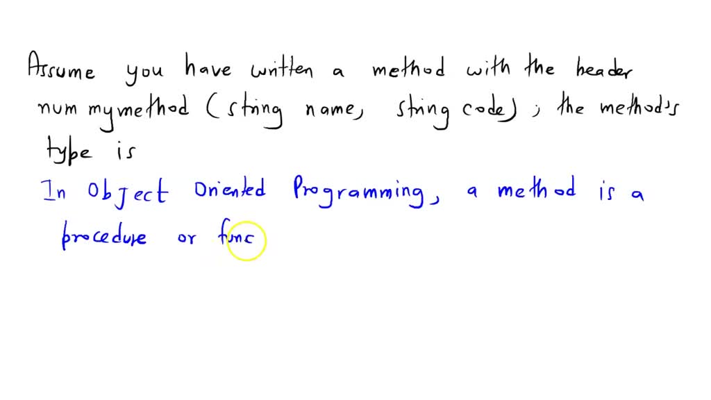 Solved The Return Statement Of A Void Method May Have One Of Two Forms 5473