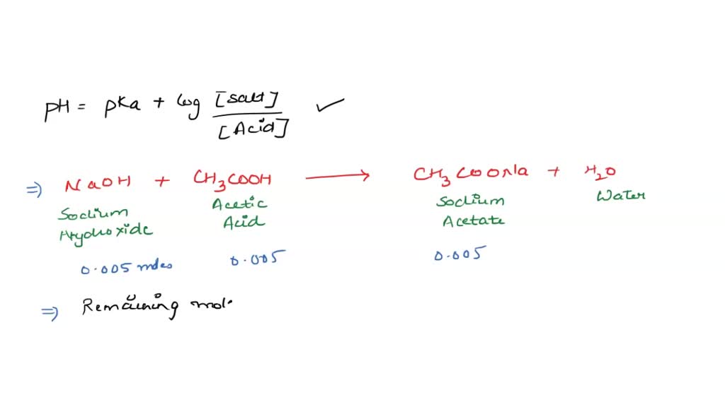 SOLVED: A solution was prepared by dissolving 0.02 moles of acetic acid ...