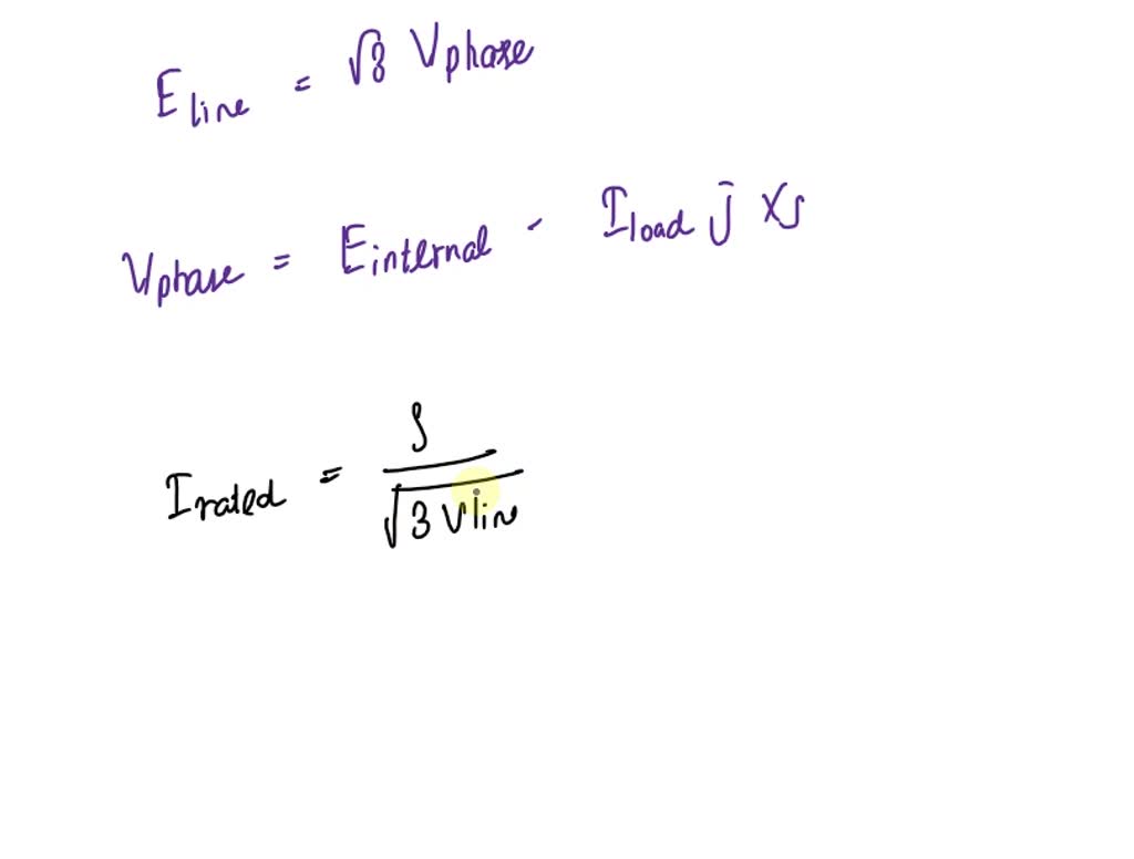 Solved A 100 Kva 6 6 Kv 3 Phase Star Connected Cylindrical Pole Synchronous Generator Has A