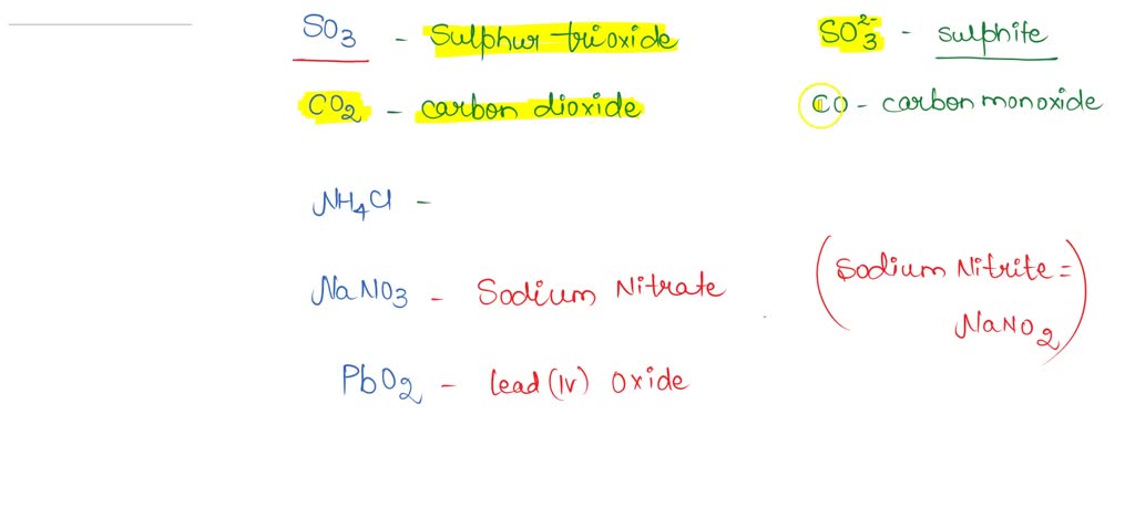 SOLVED: Texts: Which of the following compounds, names, and ...