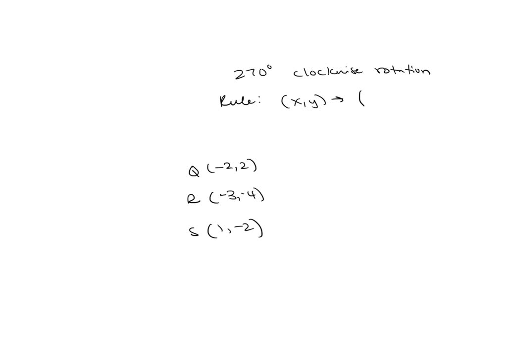 Triangle Qrs Has Vertices Q 2 2 R 3 4 And S 1 2 Write The