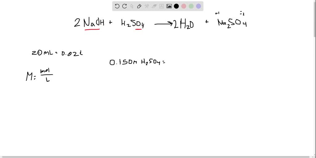 SOLVED: In an acid-base titration, how much volume (in mL) of 0.105 M NaOH solution is needed to ...