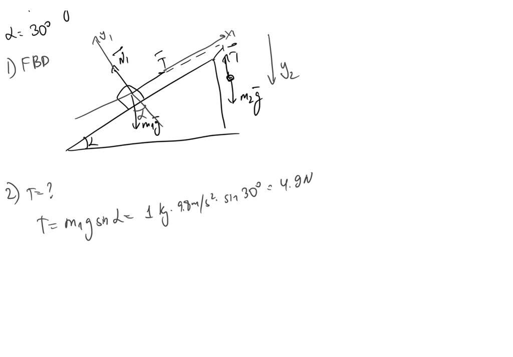 SOLVED: Consider the system of two masses connected by weightless strings on the right: A box of ...