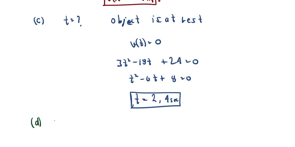 SOLVED: Text: A graphing calculator is recommended. A particle moves ...